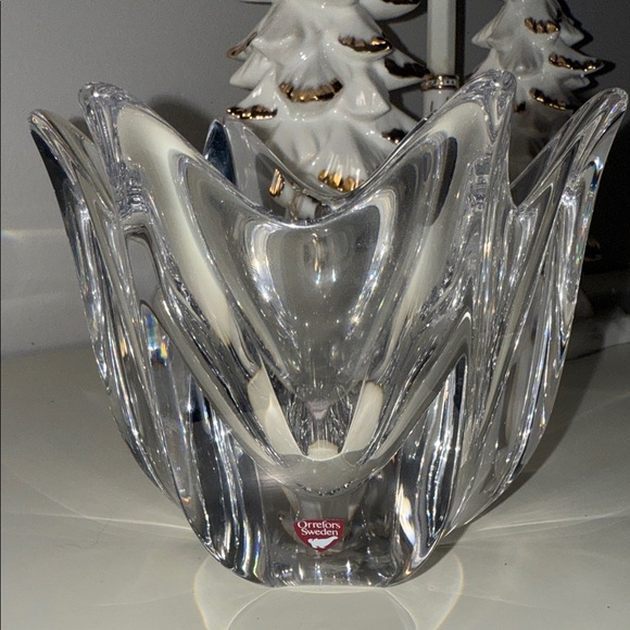 Orrefors Kostaboda | Accents | Orrefors Crystal Vase Dish Paperweight ...
